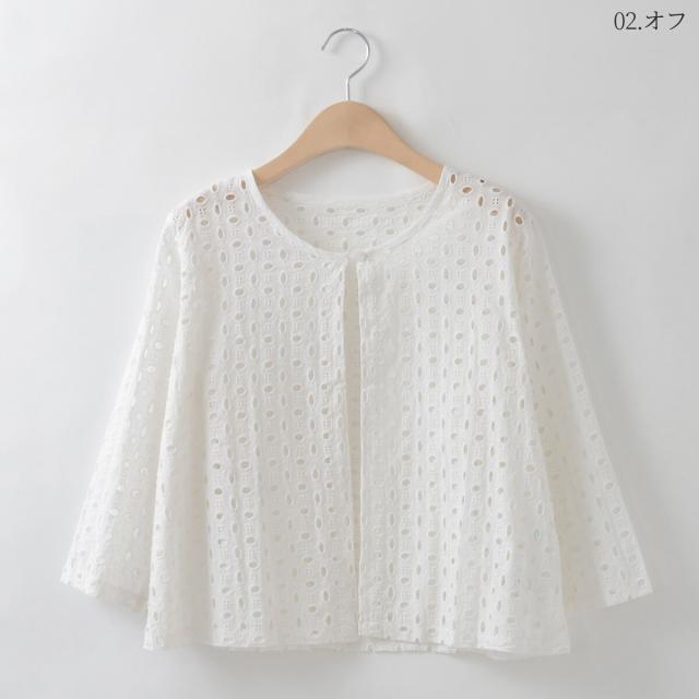 ナチュラルミストクラス（naturalmist Class）/アイレットレースボレロブラウス[41713469]