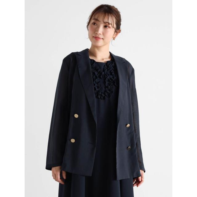 ヴァンネイビー（VinNAVY）/シアーテーラードジャケット