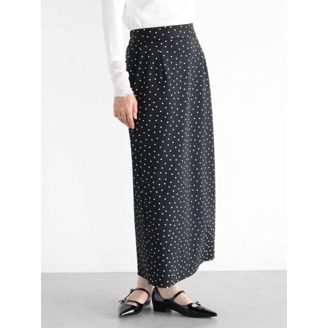 ヴァンネイビー（VinNAVY）/ドットプリントIラインスカート