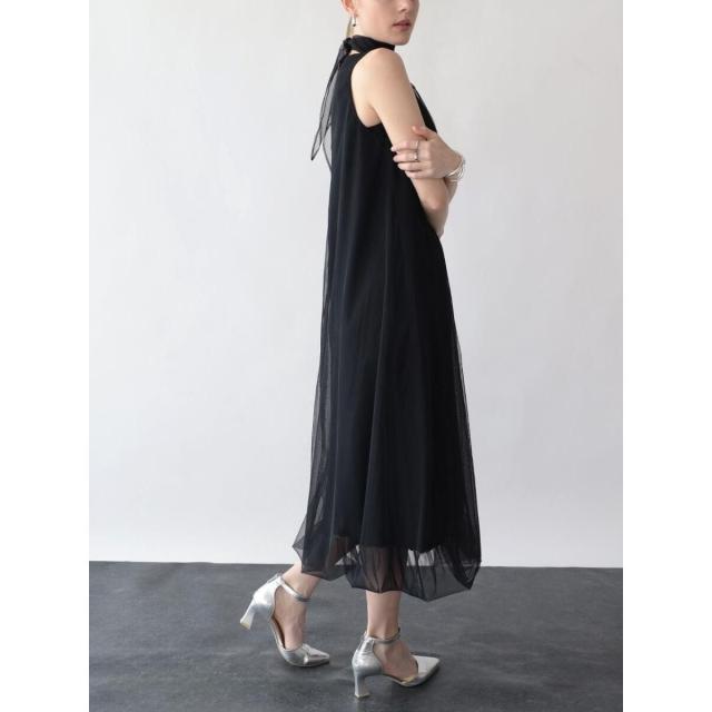 アーガブラック（AgaBLACK）/チョーカー付チュールワンピース