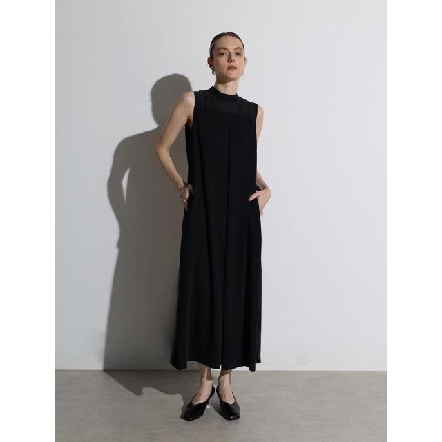 アーガブラック（AgaBLACK）/バスト切替ロングワンピース