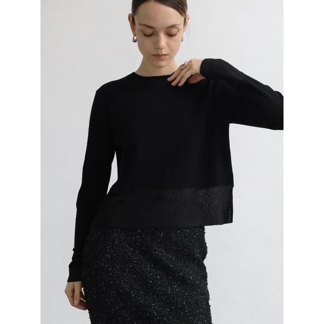 【NEW】アーガブラック（AgaBLACK）/シアードッキングショートニットPO