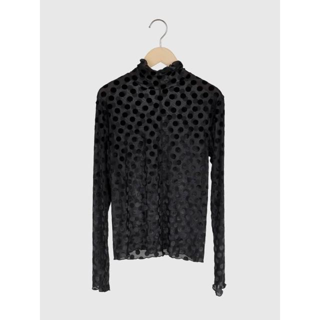 アンプル（Ample）/シア?ドットメッシュハイネックトップス