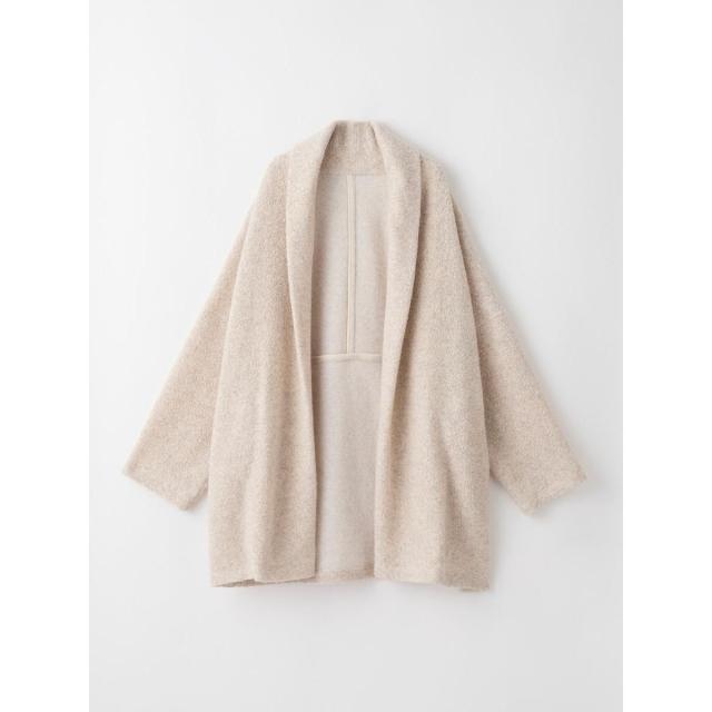 アンプル（Ample）/ウール混ボアニットコーディガン