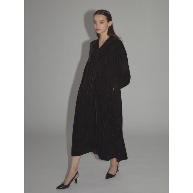 アンプル（Ample）/カフタンベロアワンピース