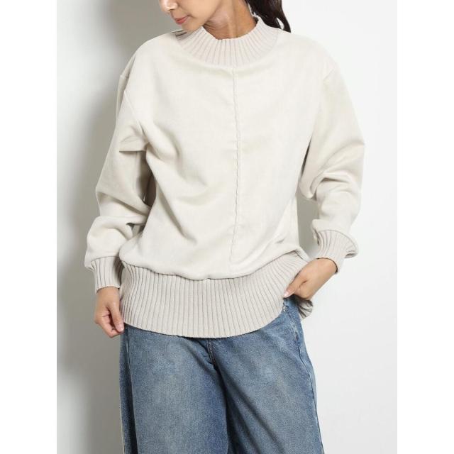 メドック オリジナル ブラック（MEDOC Original Black）/フェイクスエード×リブハイネックPO