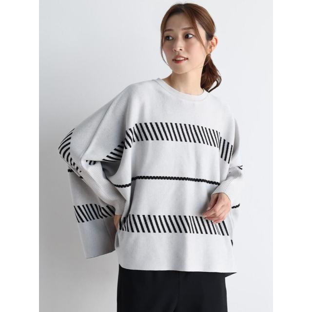 メドック オリジナル ブラック（MEDOC Original Black）/ジャガードドルマンニット