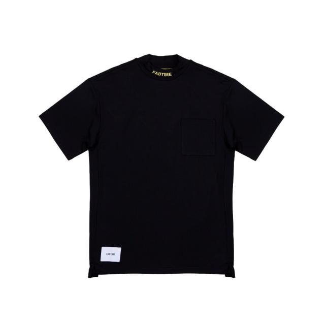 ファブタイム（FABTIME）/EMBROIDERY BIG MOCK TEE