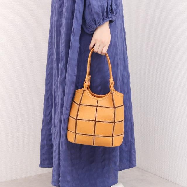 ピークスピーク（PEAKSPEAK）/ピークスピーク PEAKS PEAK / 牛革パッチワーク2wayトートS