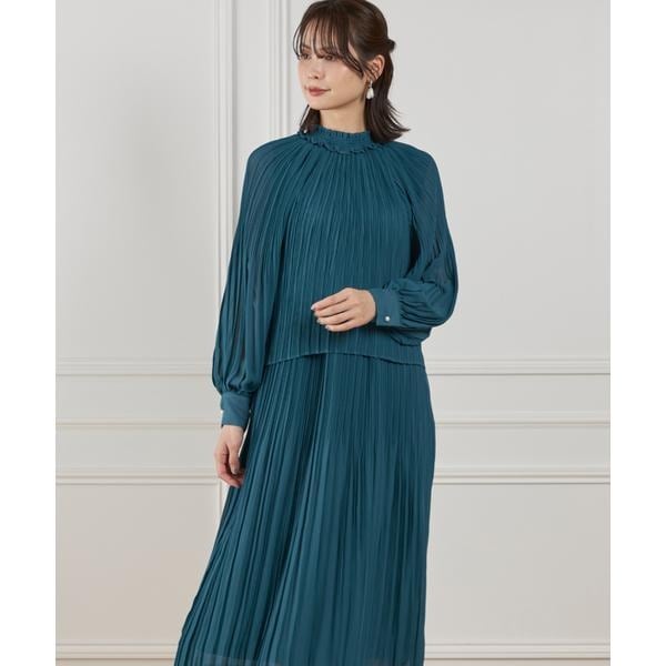 エフデ ブラック（ef−de Black）/シフォンプリーツワンピース