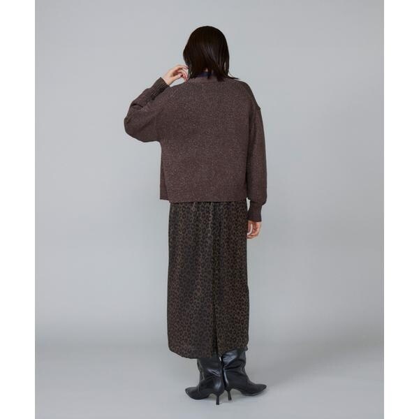 ルスーク（Le Souk）/レオパードジャカードAラインスカート