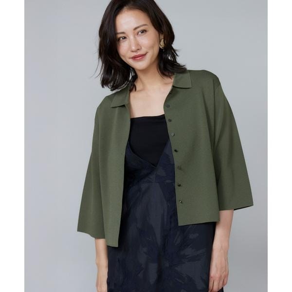 ルスーク（Le Souk）/ミラノリブ衿付きプルオーバー