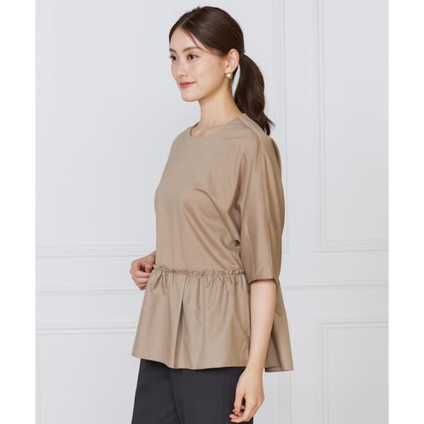 ルスーク（Le Souk）/異素材フリルカットプルオーバー