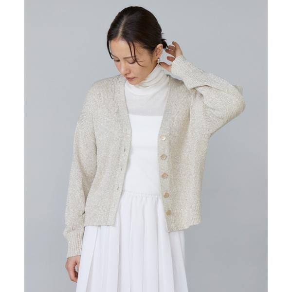 ルスーク（Le Souk）/《大きいサイズ》シャイニーカーディガン