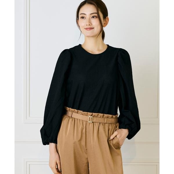 ルスーク（Le Souk）/《大きいサイズ》ギャザースリーブプルオーバー