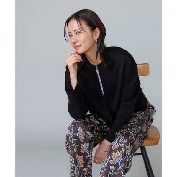 ルスーク（Le Souk）/《大きいサイズ》ミラノリブフォルムカーディガン