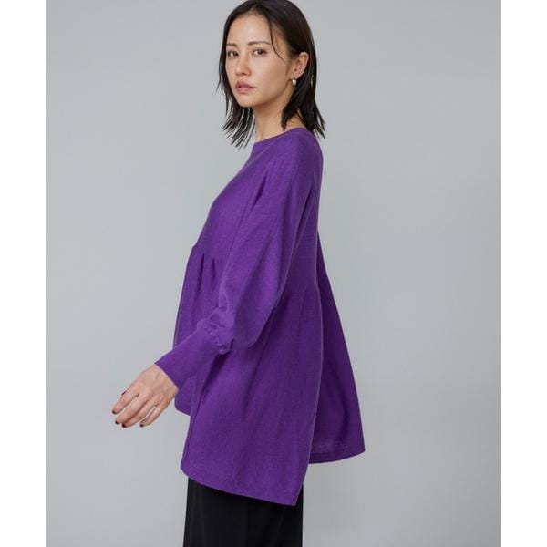 ルスーク（Le Souk）/ヘムギャザーニットプルオーバー