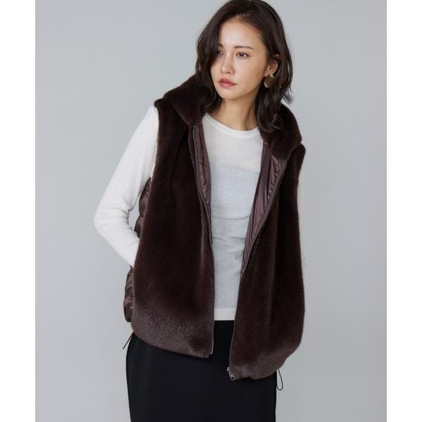 ルスーク（Le Souk）/フェイクファー フードジレ