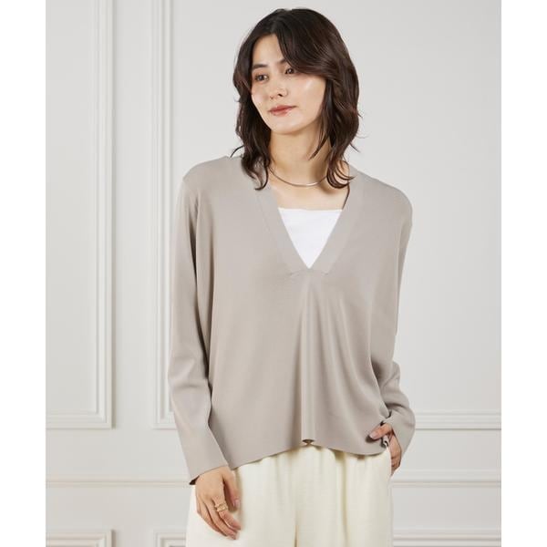 ルスーク（Le Souk）/Vネックニットプルオーバー
