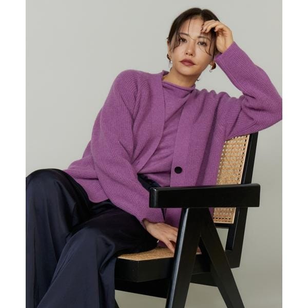 ルスーク（Le Souk）/アルパカブレンドＶネックカーディガン