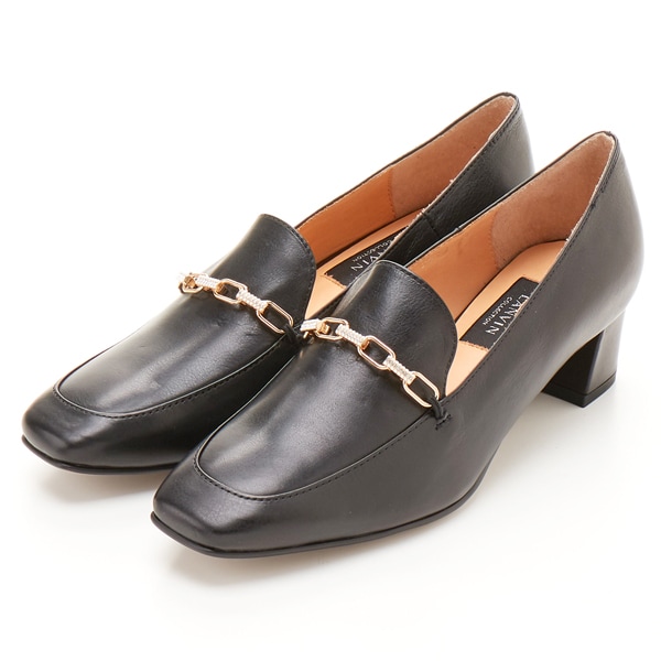 ランバン コレクション（LANVIN COLLECTION）/チェーンモチーフスクエアトゥパンプス