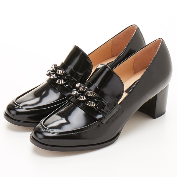 ランバン コレクション（LANVIN COLLECTION）/チェーンモチーフヒールアップローファー