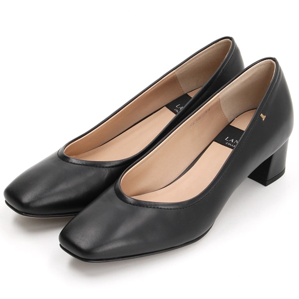 【NEW】ランバン コレクション（LANVIN COLLECTION）/オールウェザー対応スクエアトゥレザーパンプス