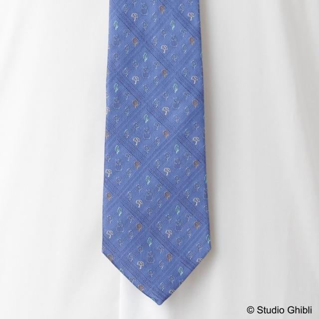 となりのトトロ（My Neighbor Totoro）/【ネクタイ】となりのトトロ｜葉っぱとチェック