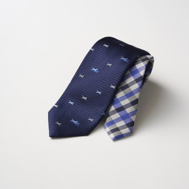 【NEW】アクアスキュータム（AQUASCUTUM）/【ネクタイ】アクアスキュータム｜ クレリックタイ  馬/クラブチェック 干支モチーフ
