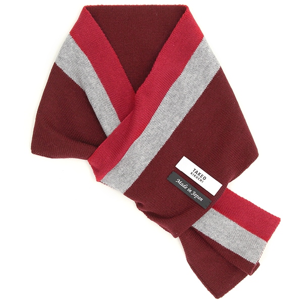 【NEW】タケオキクチ（TAKEO KIKUCHI）/【ミニマフラー】タケオキクチ｜ストライプ/ソリッド