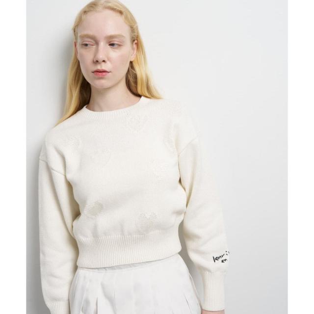 ランバン オン ブルー（LANVIN en Bleu）/ハートインターシャニット