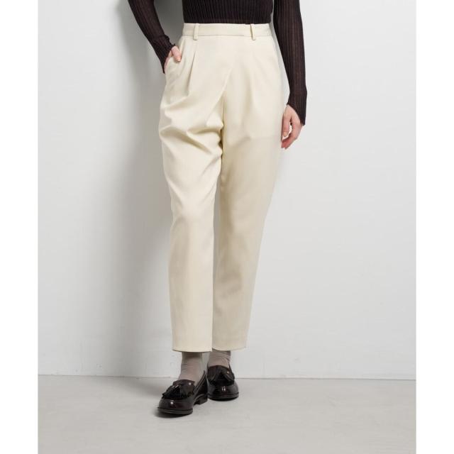 ランバン オン ブルー（LANVIN en Bleu）/フロントタックテーパードパンツ