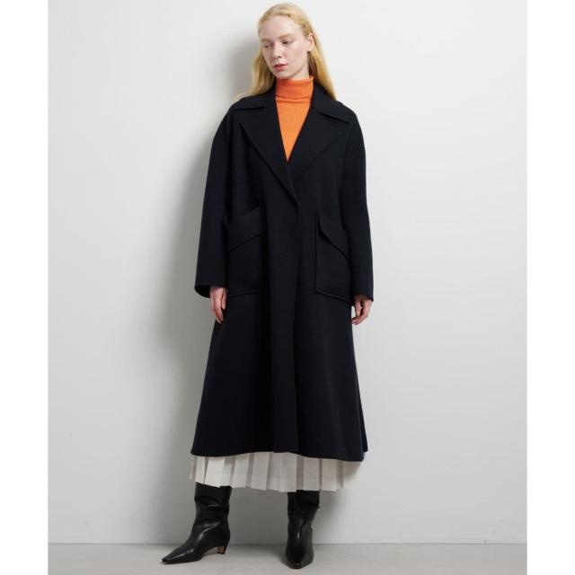 ランバン オン ブルー（LANVIN en Bleu）/SUPER140 ウールリバーフレアコート