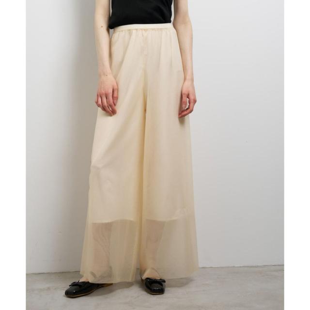 ランバン オン ブルー（LANVIN en Bleu）/シアーニットパンツ