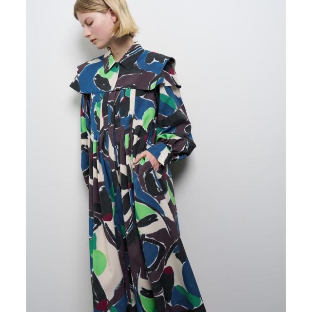 ランバン オン ブルー（LANVIN en Bleu）/Art of Danceシャツワンピース