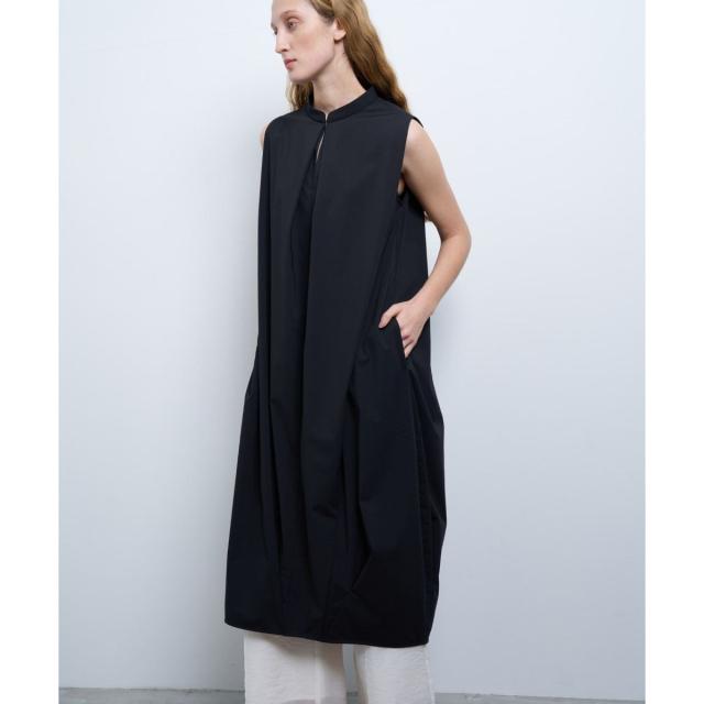 ランバン オン ブルー（LANVIN en Bleu）/【手洗い可】ソフトタイプライターコクーンワンピース