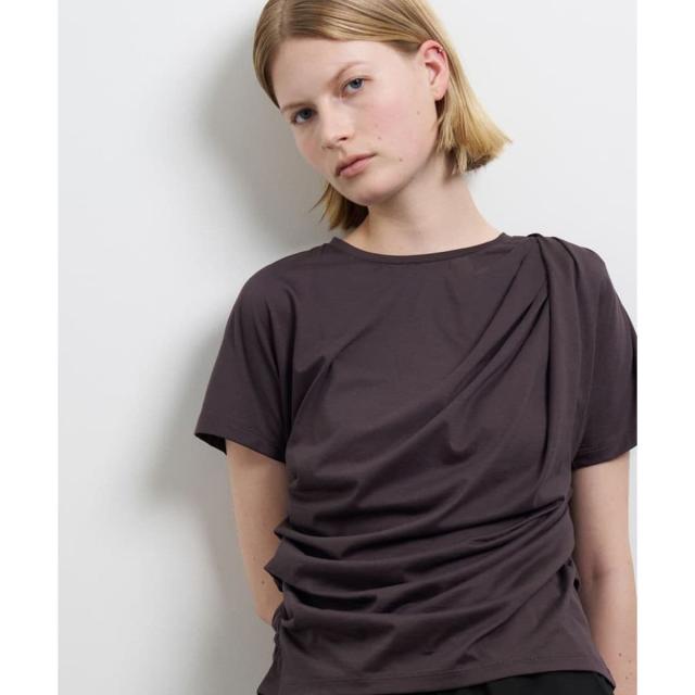 ランバン オン ブルー（LANVIN en Bleu）/タックドレープカットソー