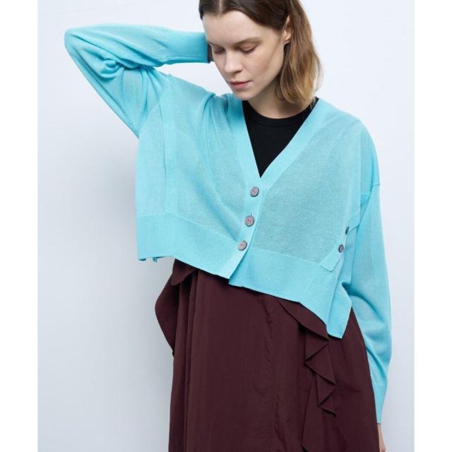ランバン オン ブルー（LANVIN en Bleu）/ショートメニーウェイカーディガン