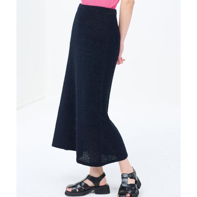 ランバン オン ブルー（LANVIN en Bleu）/ループヤーンニットスカート