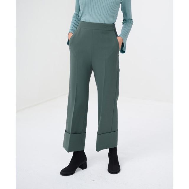 ランバン オン ブルー（LANVIN en Bleu）/ストレッチロールアップパンツ