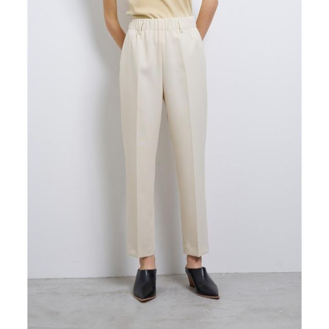 ランバン オン ブルー（LANVIN en Bleu）/ダブルクロスゴムテーパードパンツ