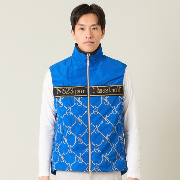 エヌエス23・パー・ニッサゴルフ　（NS23 par Nissa Golf）/【メンズ】モノグラムプリント中綿ベスト