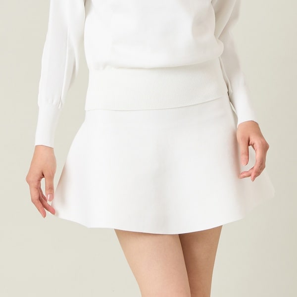 エヌエス23・パー・ニッサゴルフ　（NS23 par Nissa Golf）/【レディース】ニットフレアスカート