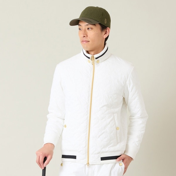 エヌエス23・パー・ニッサゴルフ　（NS23 par Nissa Golf）/【メンズ】ロゴキルティング中綿ブルゾン