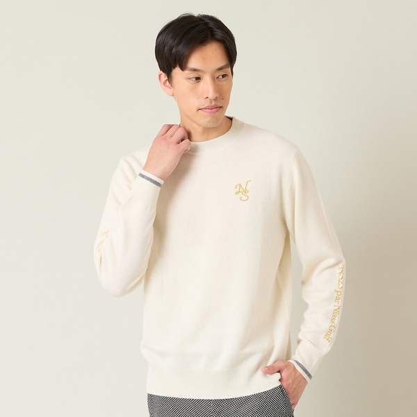 エヌエス23・パー・ニッサゴルフ　（NS23 par Nissa Golf）/【メンズ】ベーシックカラーカシミヤニットセーター