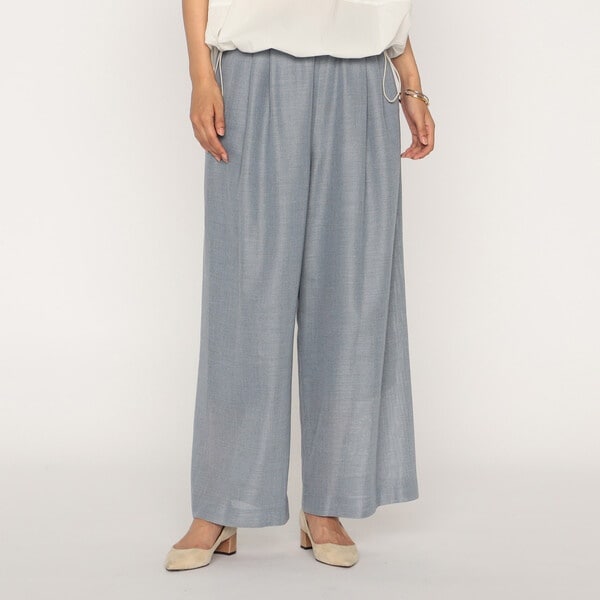 メゾンプラチナ（Maison Platinum）/リネンライクからみ織り ワイドパンツ