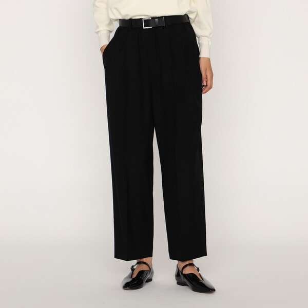 メゾンプラチナ（Maison Platinum）/ウールギャバジン テーパードギャザーパンツ