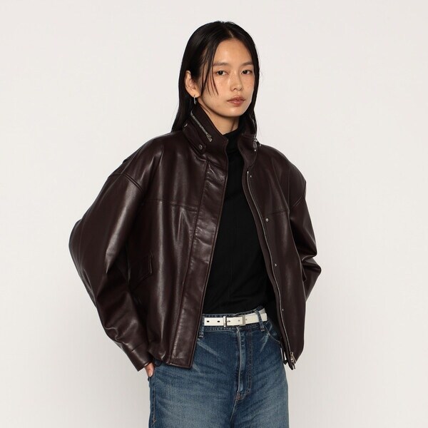 メゾンプラチナ（Maison Platinum）/トルコラムレザー ブルゾン