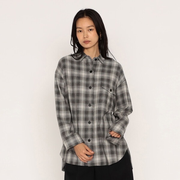 【NEW】メゾンプラチナ（Maison Platinum）/オンブレーチェック シャツ