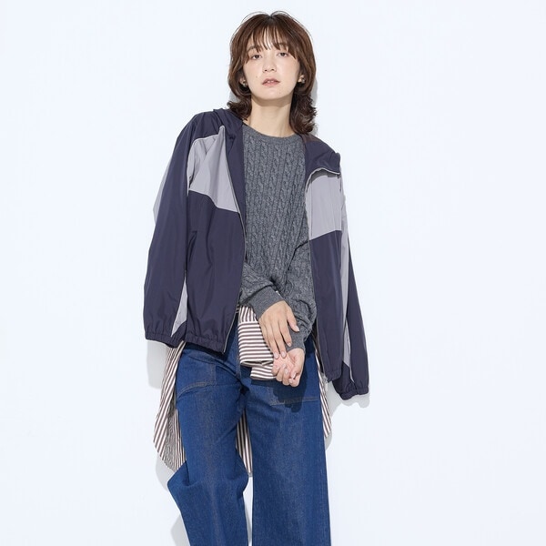 コムサワードローブ（COMME CA Wardrobe）/〔 +サイズ 〕パウダータフタ ブルゾン